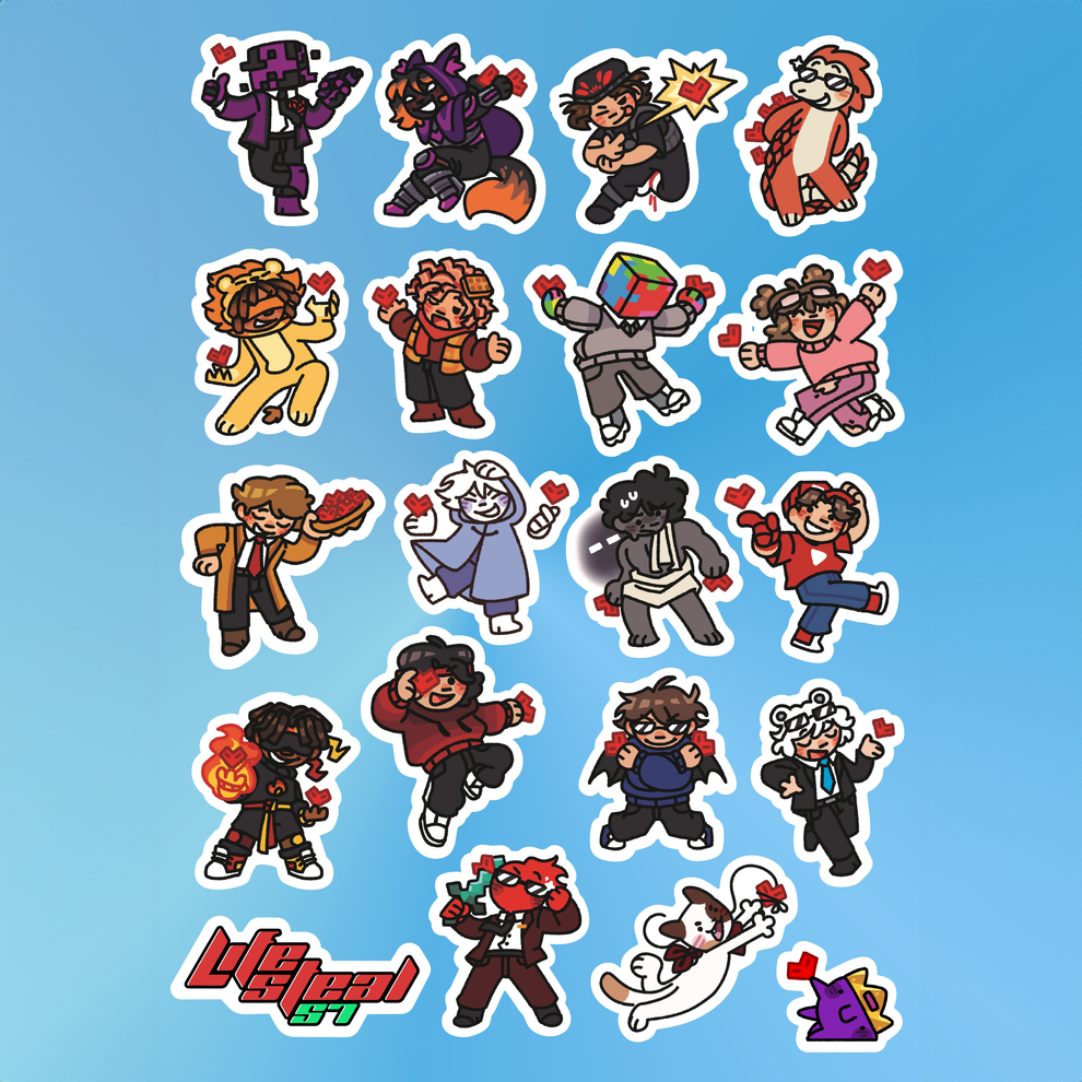 Lifesteal Season 7 Sticker Pack – Lifesteal Merch Store